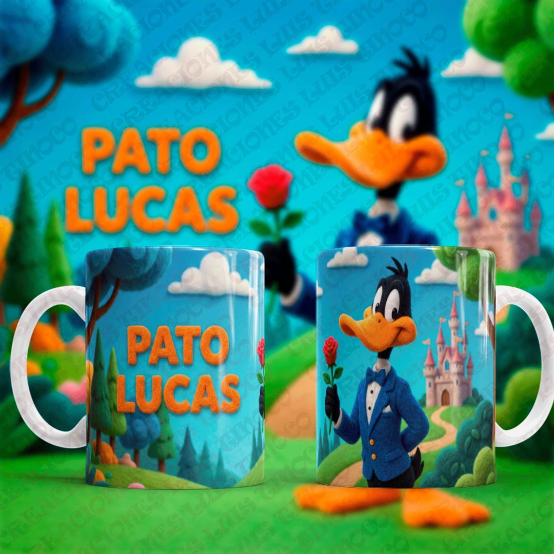 Cartoon Style Mug Templates PNG | Colorful Sublimation Mug Designs ...
