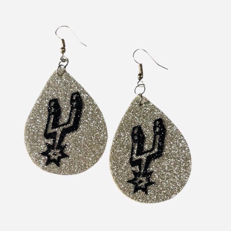 San Antonio Spurs Earring - Etsy