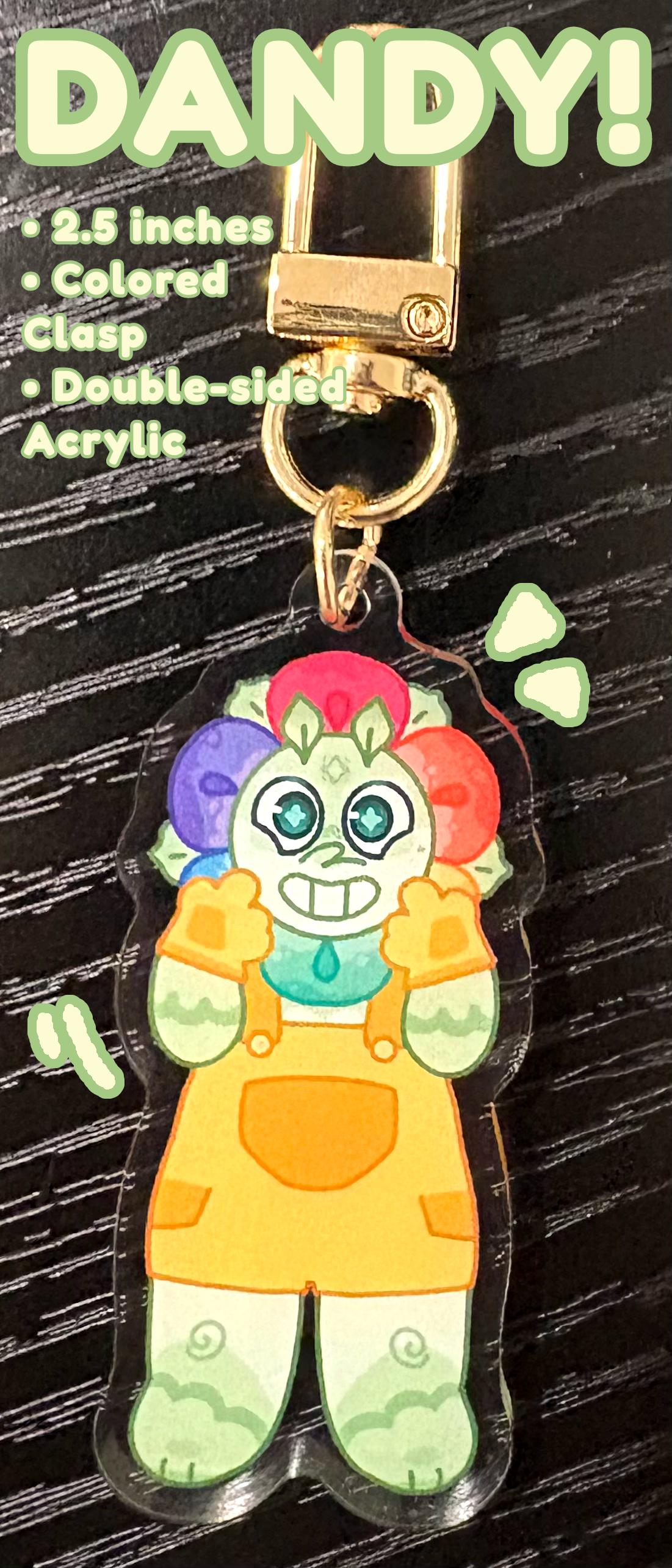 Dandy's World Main Toon Acrylic Keychain Charms! 64mm, 2 1/2 in (astro ...
