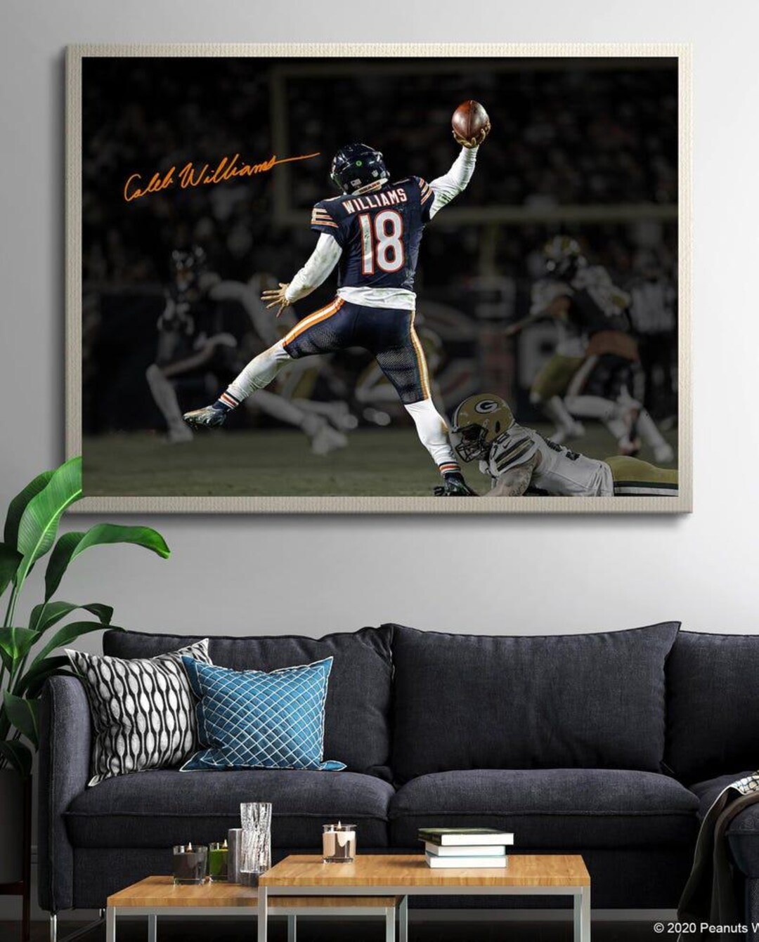 Caleb Williams Chicago Bears Poster – Autographed Football Art Print - Etsy
