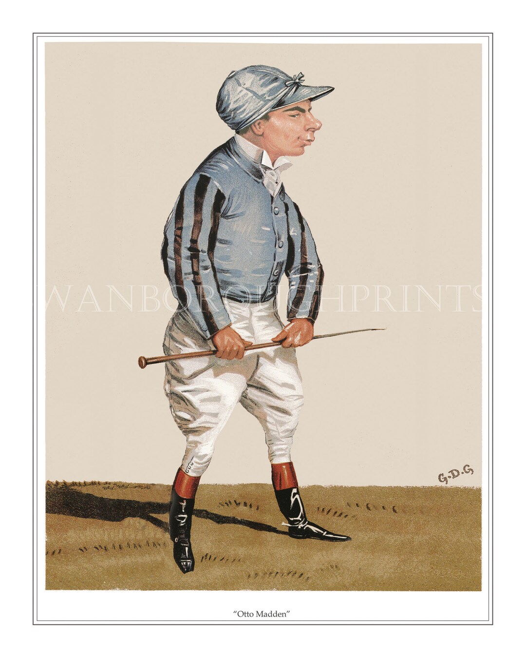 Jockey Sporting Print. Horse Track Racing. Otto Madden. Horse Racing ...