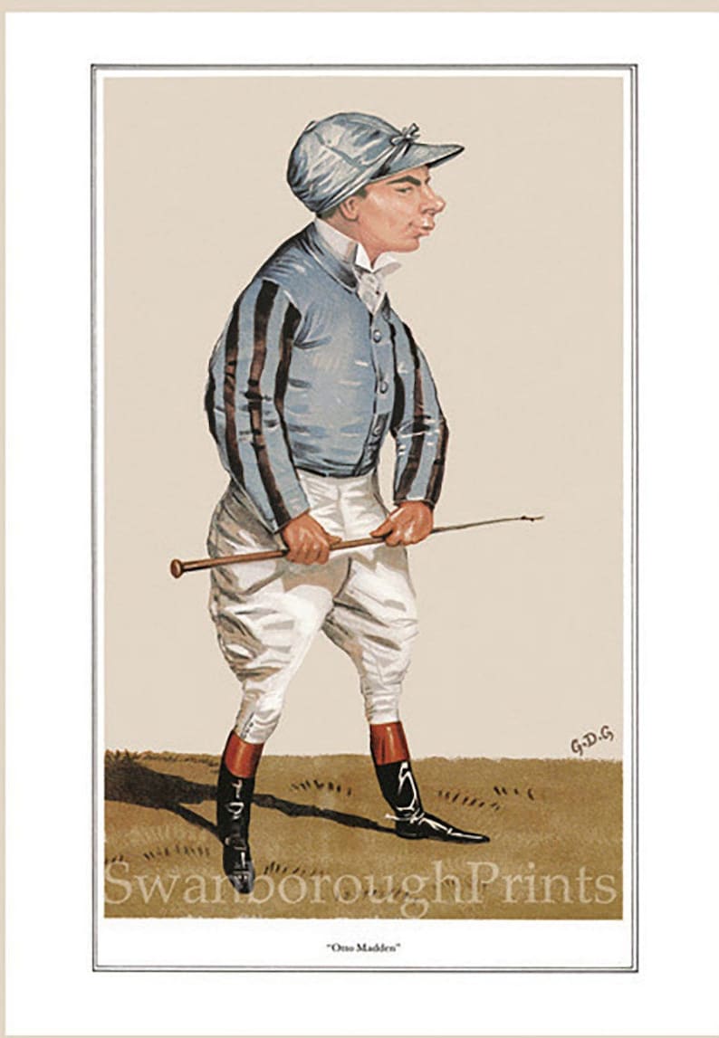 Jockey Prints 4 Prints of Jockeys. Horse Racing Home & Living | Etsy