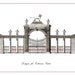 Stately Homes Entrance Gates Print. Wrought Iron Gates Architectural ...