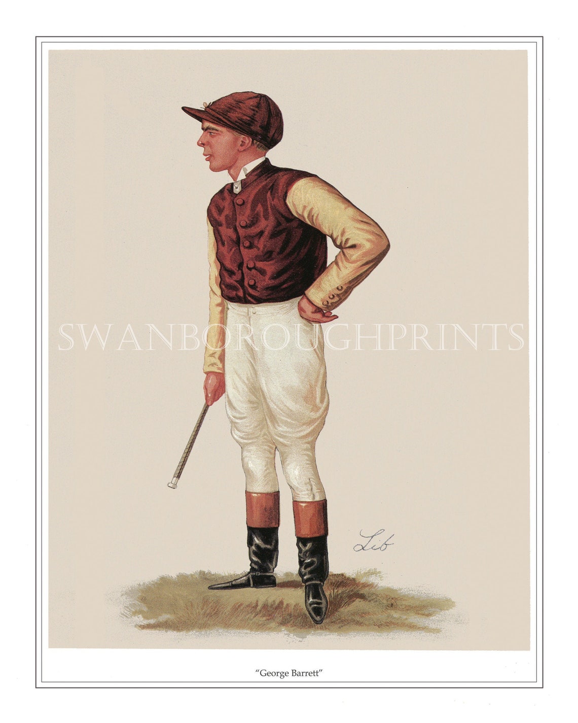 Jockey Art Sporting Print. George Barrett Jockey Print. Home - Etsy