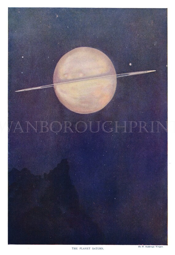 Saturn the Planet Saturn Astronomy Print Perfect for the Young - Etsy