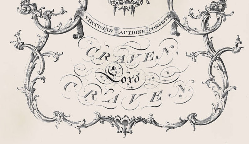 Heraldry Crest Craven Family. Craven Family Tree. Special - Etsy