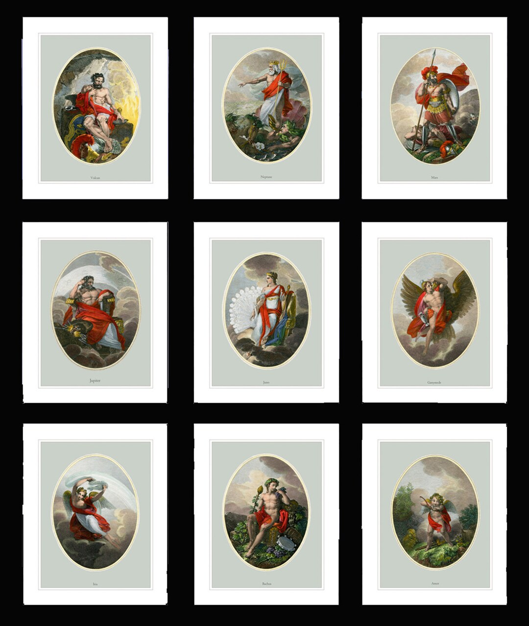 Roman Gods Art Prints. Roman Gods Wall Art. Gods of Roman Myth. Roman ...