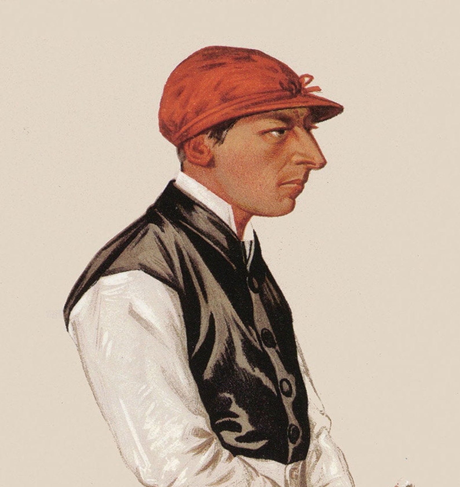 Fred Webb Jockey Sporting Print. Horse Track Racing. Jockey - Etsy ...