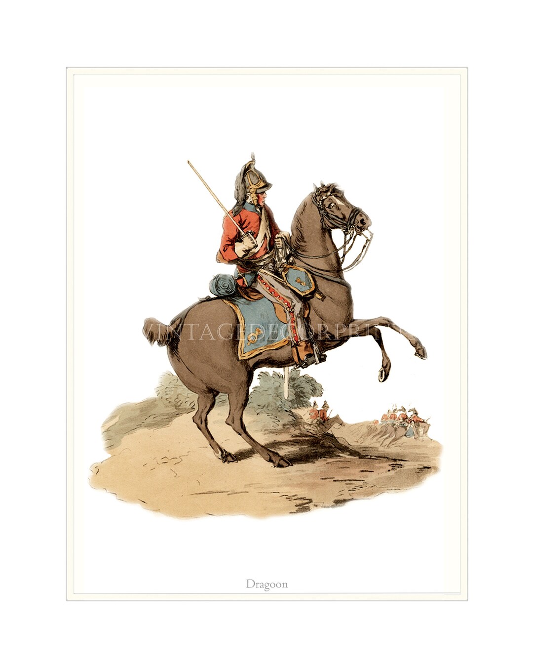 Royal Dragoon Guards Print: British Cavalry Historical Artwork - Etsy