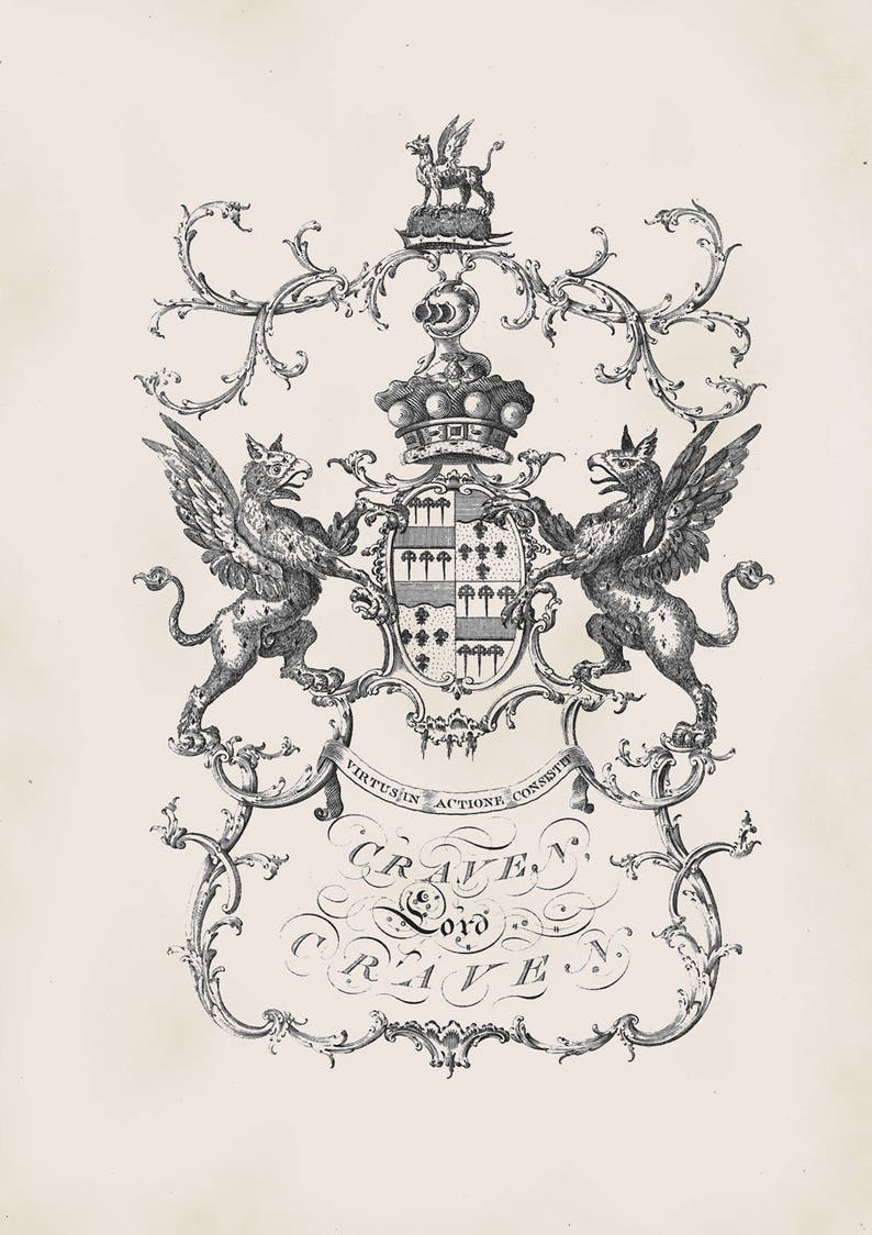 Buy Heraldry Crest Craven Family. Craven Family Tree. Special Online in ...