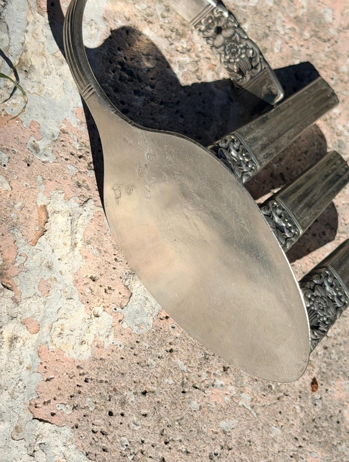 Signed Spoon Art Flower Vase- Upcycled Silverplate Bud Vase- Don Ball ...