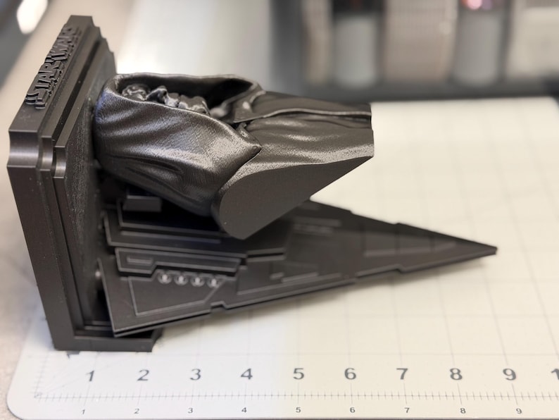 Star Wars Darth Sidious Star Destroyer Wall Shelf, Metallic Gray PLA - Etsy
