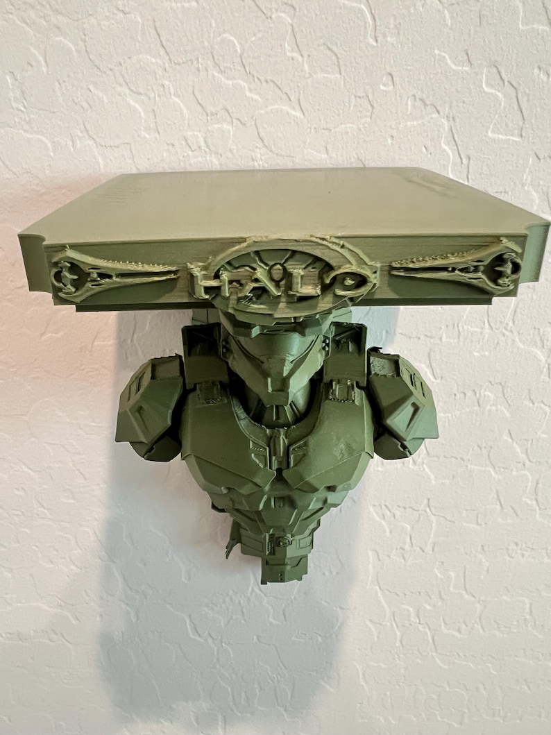 Halo Master Chief UNSC Pillar of Autumn Like Floating Wall Shelf ...