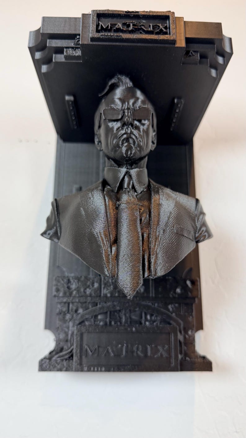 The Matrix Trilogy Agent Smith Like Wall Shelf Collectible Decor - Etsy