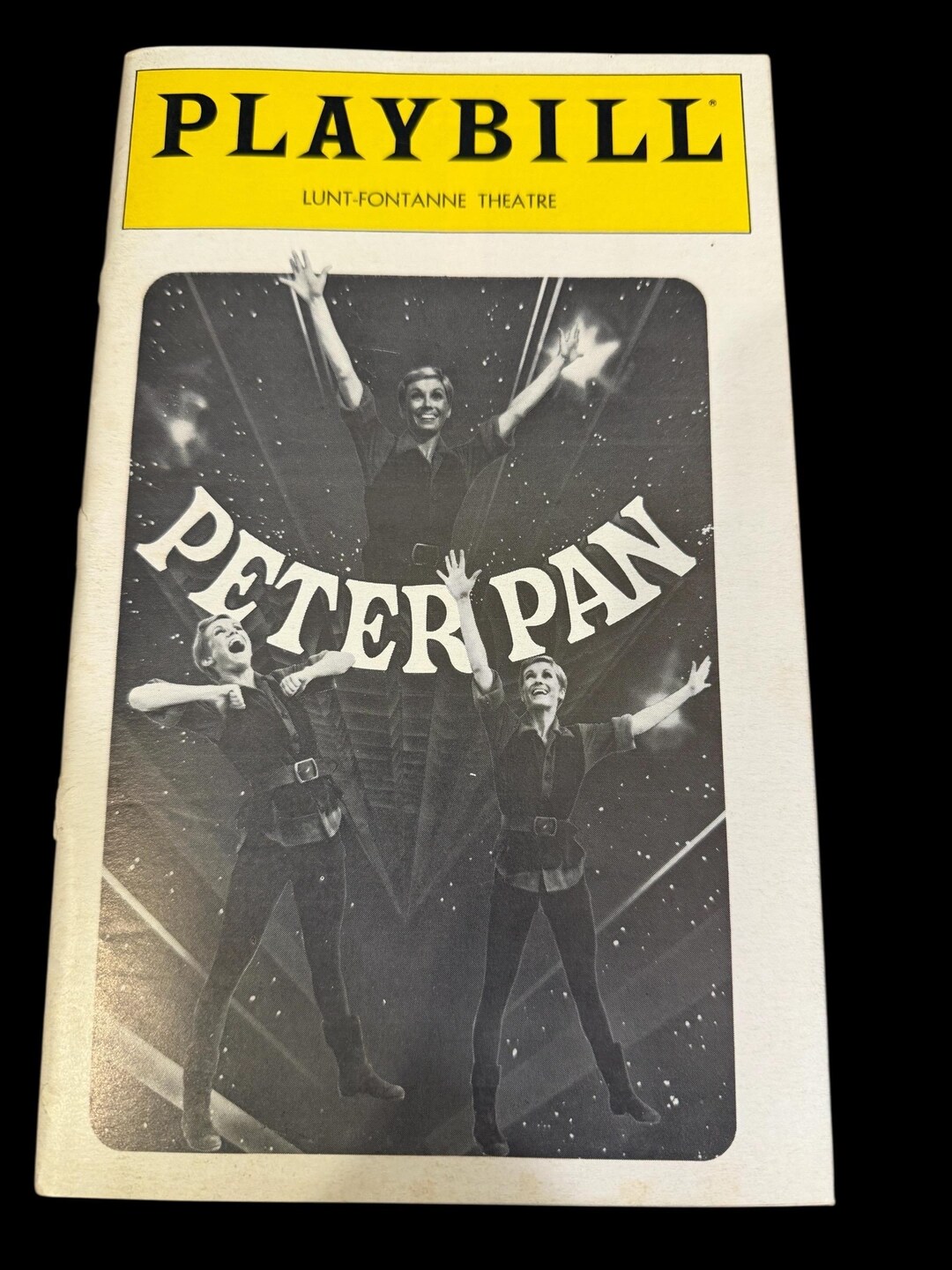 Playbill for 'peter Pan' at the Lunt-fontanne Theatre - Etsy
