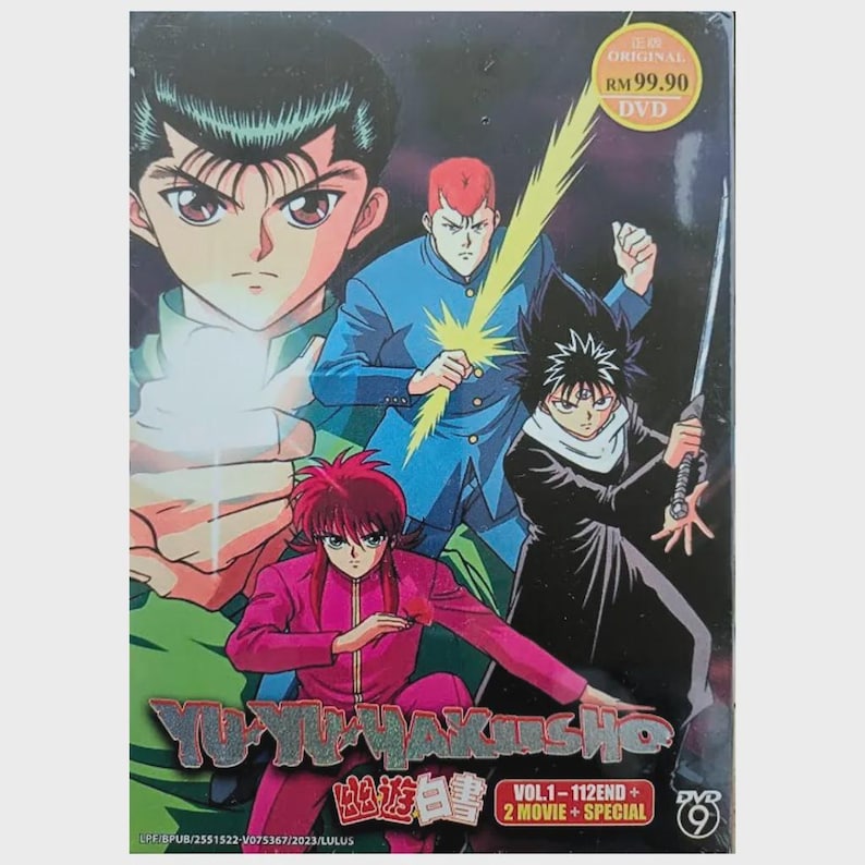 Yu Yu Hakusho Complete Series DVD Box Set - Vol 1-112 End + Movies, English Subtitles, Classic ...