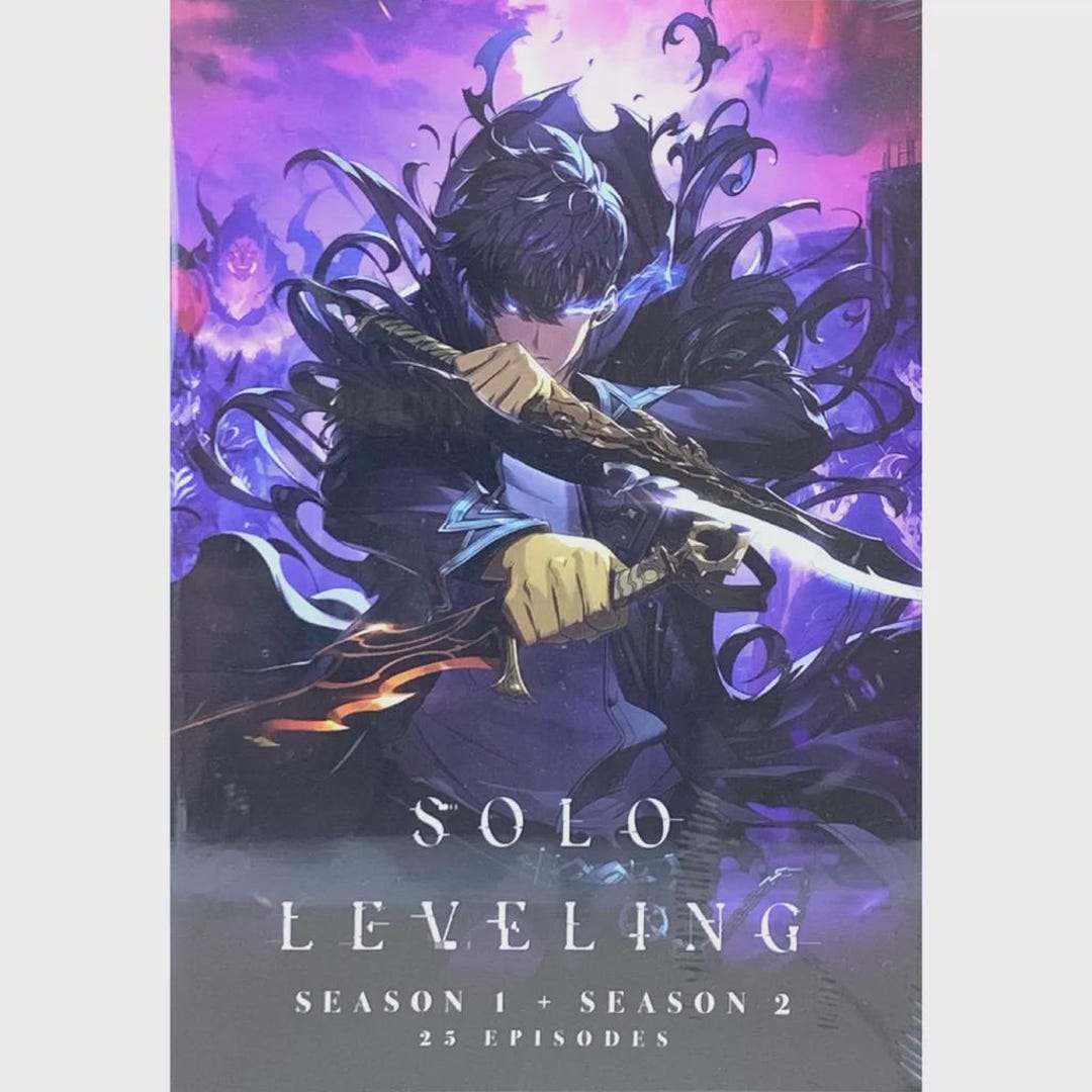 Solo Leveling DVD S1-S2 All 25 Ep | Complete Series | Japanese Dub ...