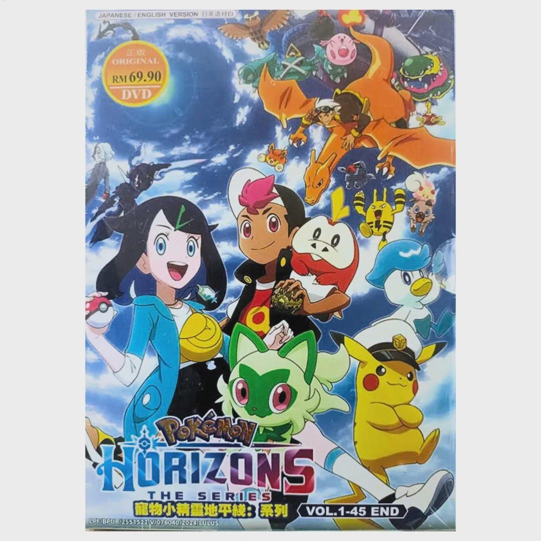 Pokemon Horizons the Series Complete DVD Box Set - Vol 1-45 All Episodes, English Subtitles, New ...