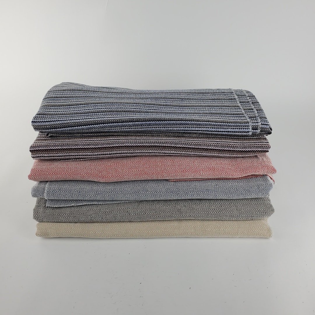 Hand Loomed Organic Woven Cotton Fabric by the Yard - Etsy
