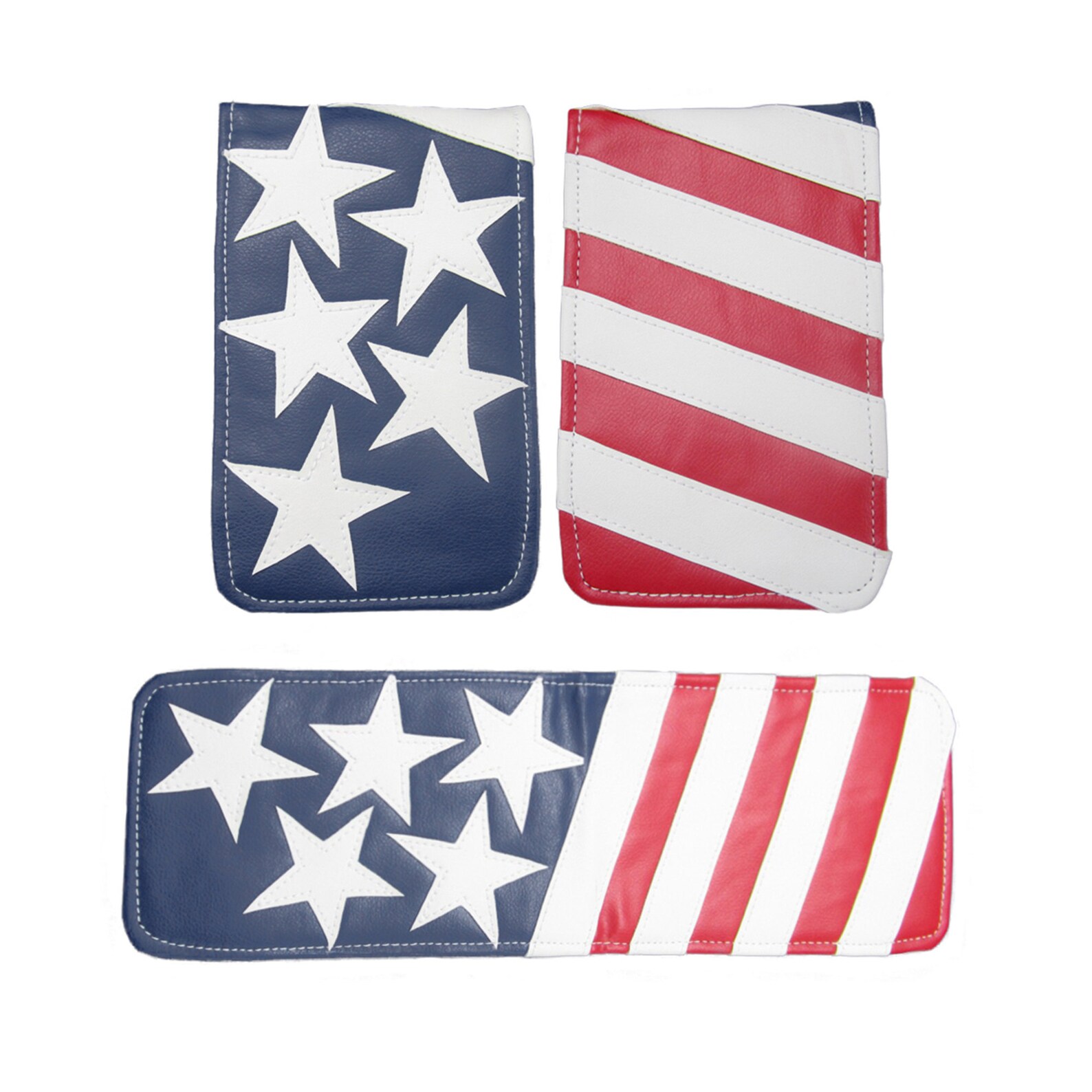 Sunfish Uncle Sam USA Hand Made Leather Golf Scorecard and Yardage Book ...