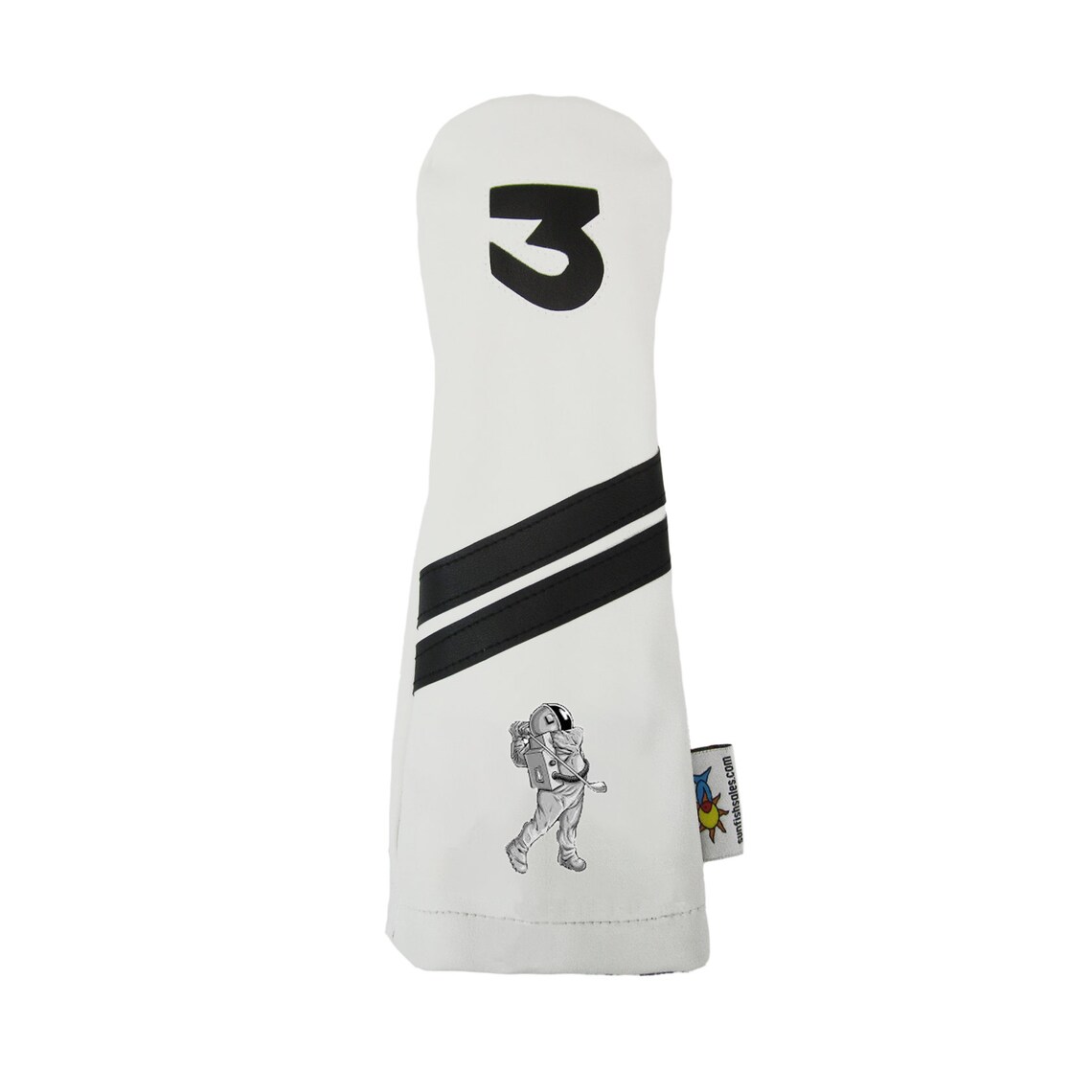 Astronaut Golfer Leather golf headcover set by Sunfish | Etsy