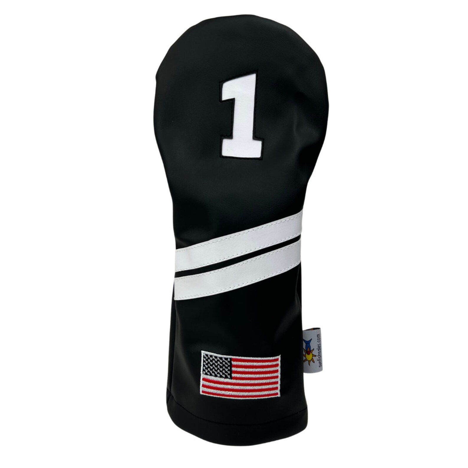 Black and White With USA Flag Leather Golf Driver Headcover by - Etsy