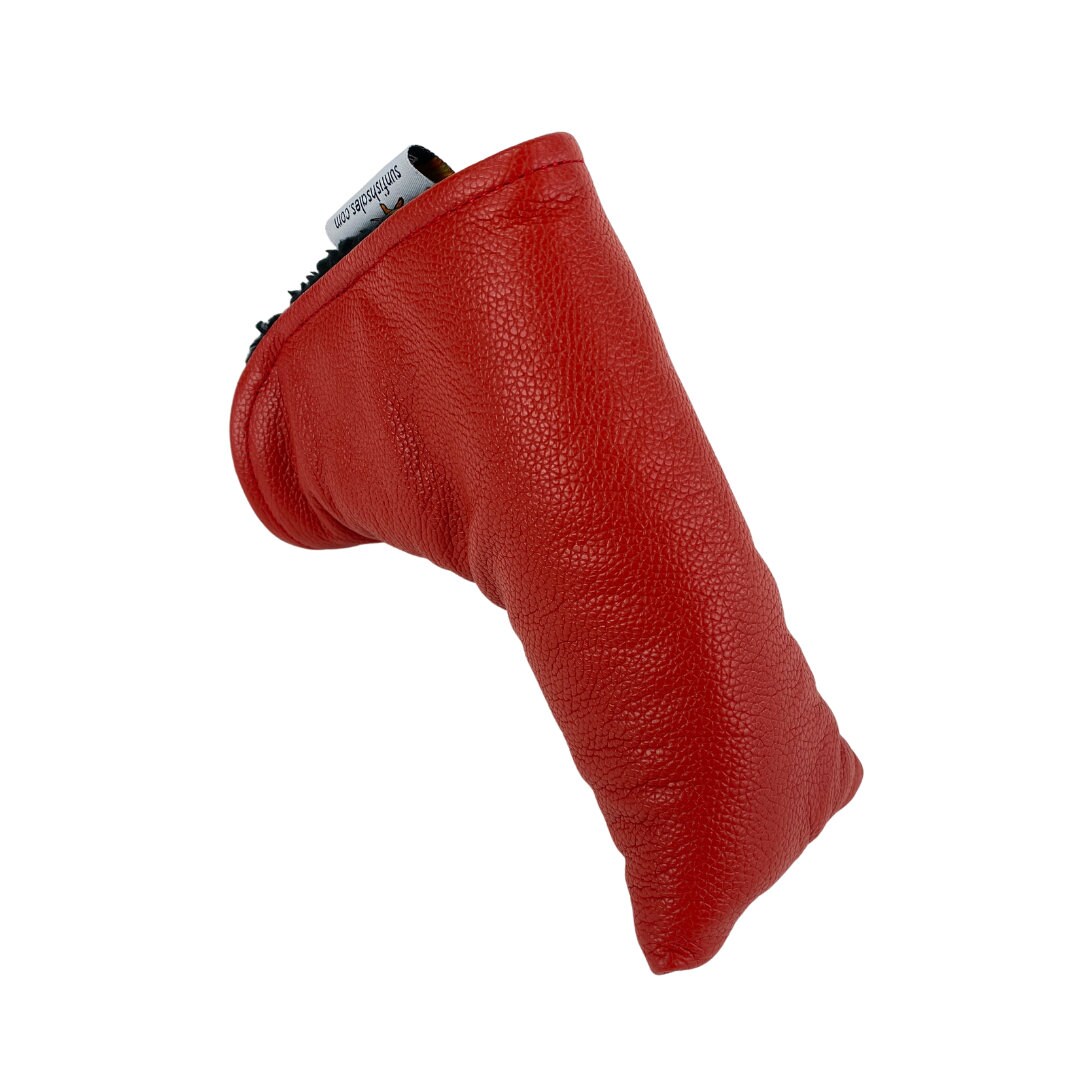 Red Leather Blade Putter With Strong Magnetic Closure Golf Headcover by ...