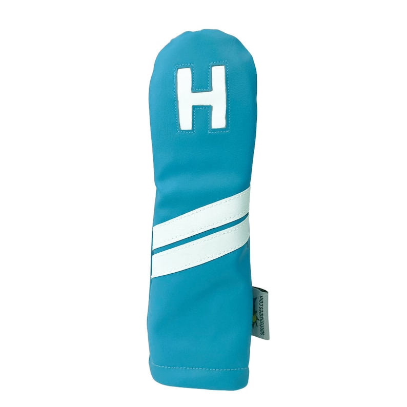 Light Blue and White 5 Piece Leather Golf Headcover Set by - Etsy