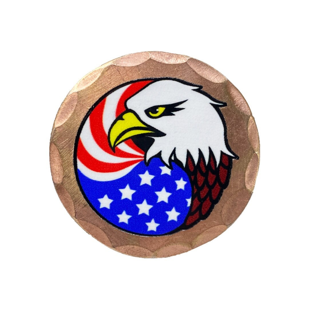 Eagle Forged Copper Golf Ball Marker by Sunfish - Etsy