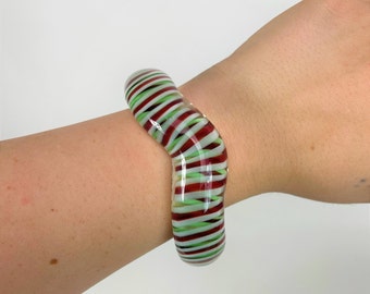 Glass Cuff Bracelet | Etsy