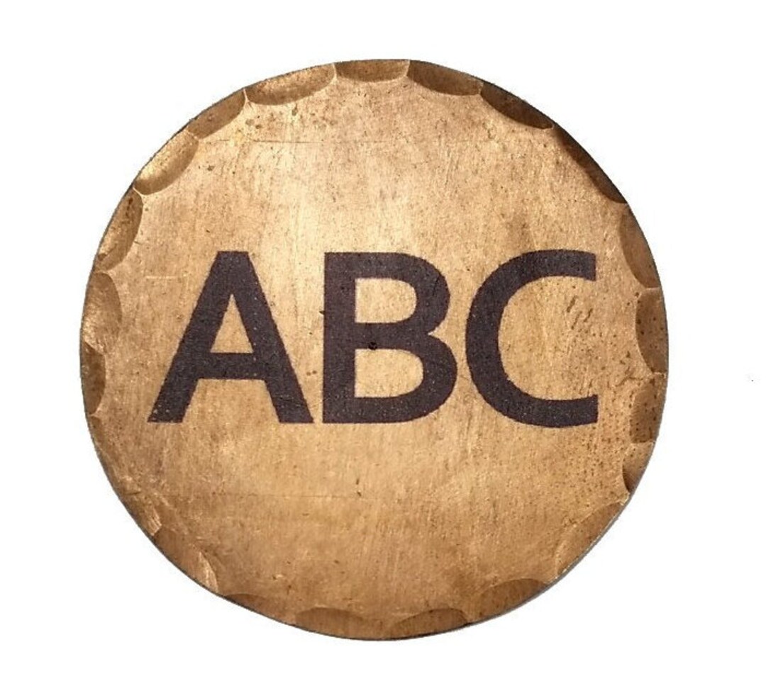 Custom Monogrammed Forged Copper Golf Ball Marker by Sunfish - Etsy