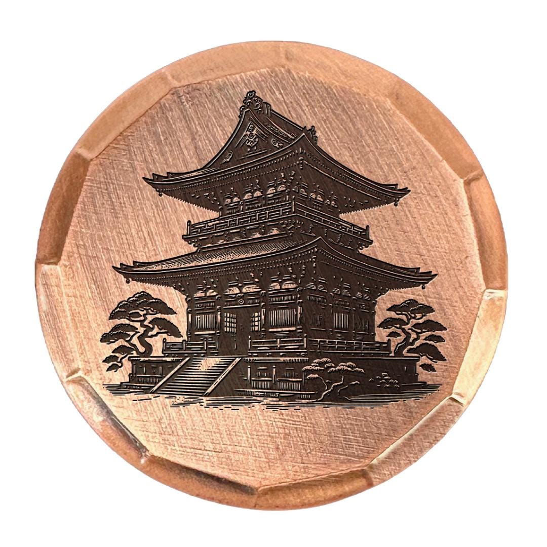 Japanese Temple Embossed Ball Marker by Sunfish - Etsy