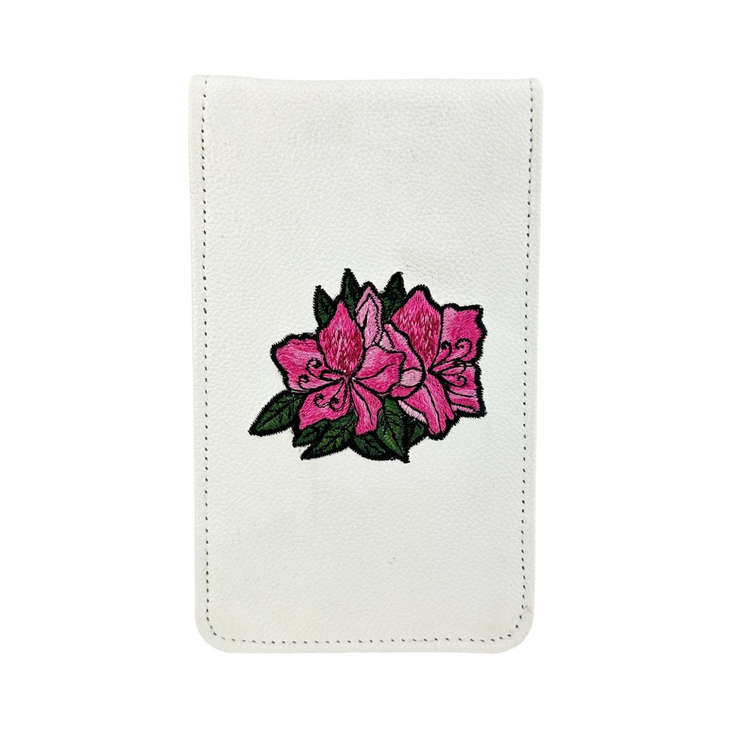 Azalea Hand Embroidered Sunfish Hand Made Leather Golf Scorecard and ...
