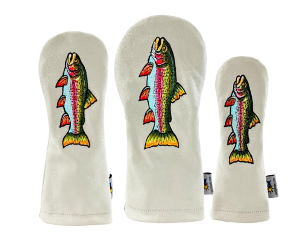 Trout Hand Embroidered Golf Club Headcover SET by Sunfish - Etsy