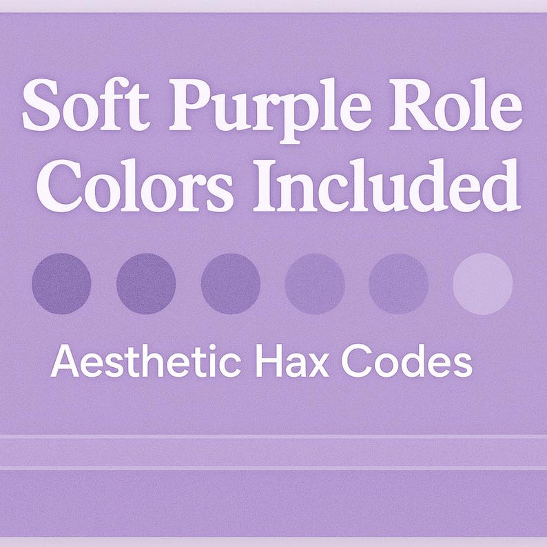 Soft Purple Discord Server Template | Aesthetic Prebuilt Discord Setup ...