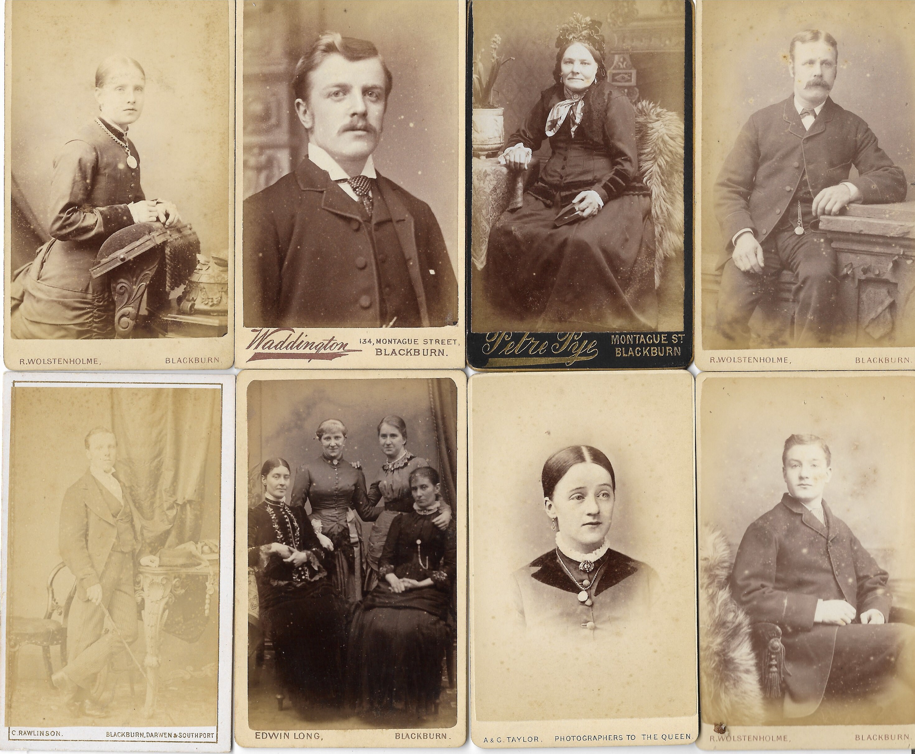 Vintage CDV Album From a Blackburn Family and a Collection of 26 Cartes ...