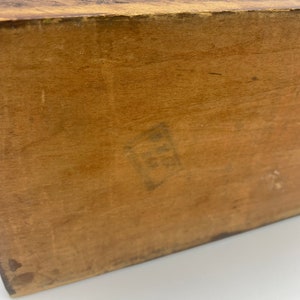 1908 Christmas Flemish Art Box W Hand Painted Scene Inside Pyrography ...