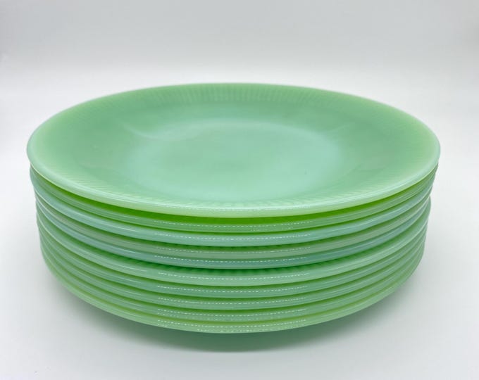 Jadeite Jane Ray 9” Dinner Plates Selling Choice Fire King Oven Ware - Etsy