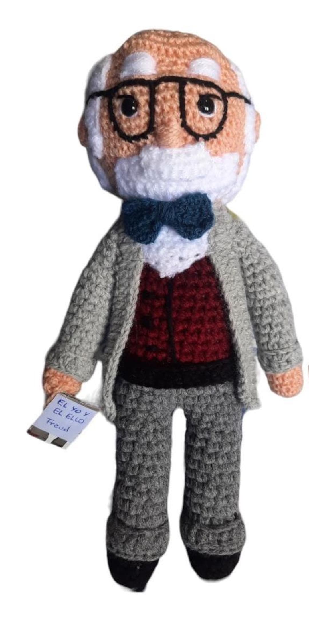 Amigurumi SIGMUND FREUD 12" Handmade STUFFED Crochet Toy Doll ...