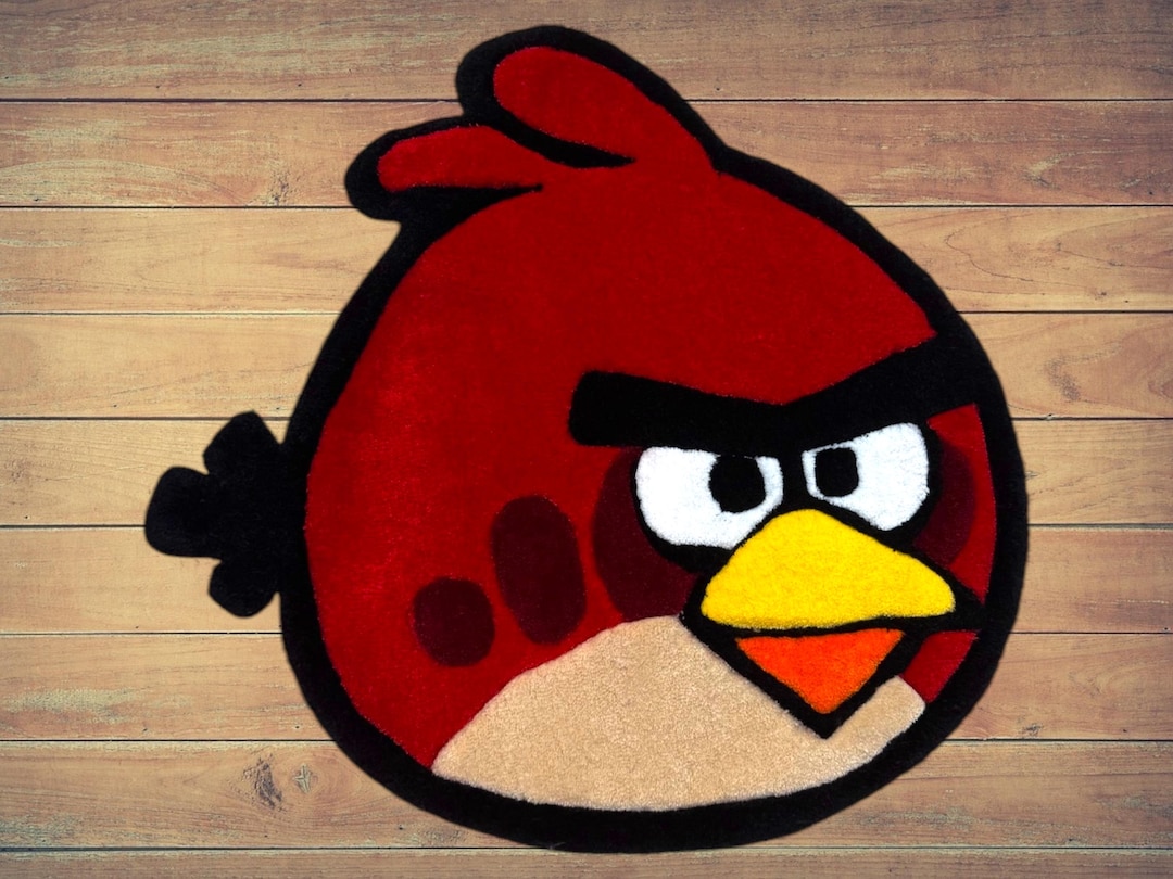 Custom Funny Tufted Rug - Personalized Angry Birds Rug - Unique Design ...