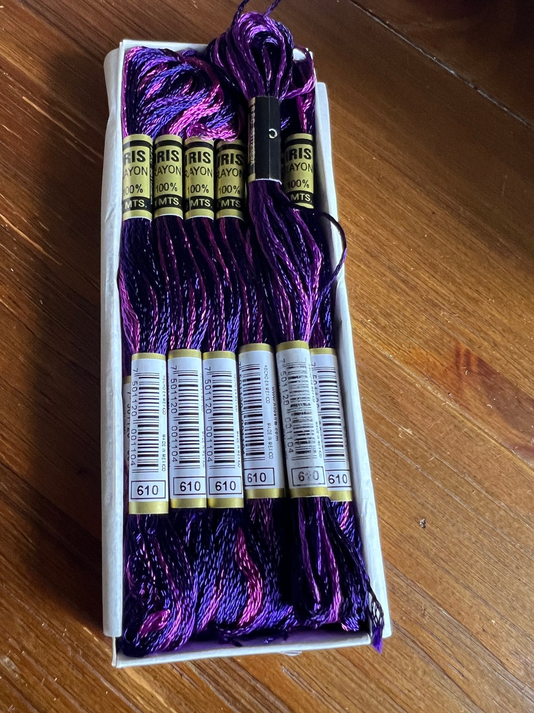 Variegated Iris Rayon Thread #610 (deep Purple) Sold Individually. - Etsy