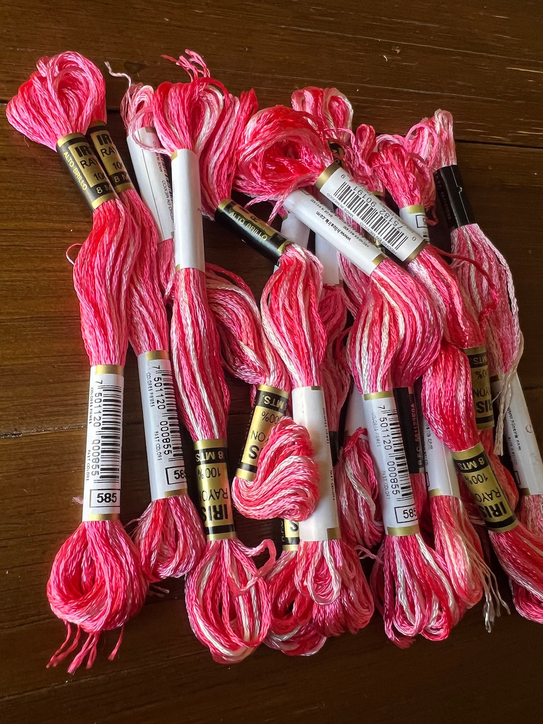 Variegated Iris Rayon Thread 585 rose Pink - Etsy