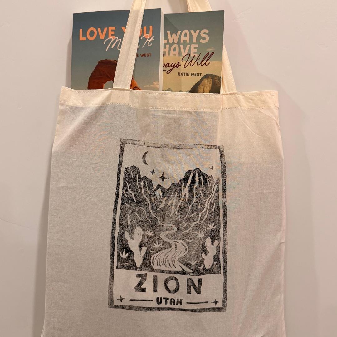 Cotton Tote Bag - the Big Five: Book-inspired, National Park Totebag - Etsy