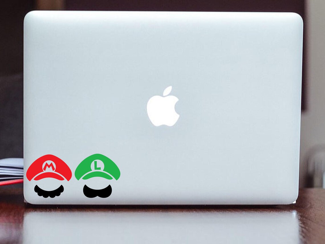 Super Mario and Luigi Mustache Car Decal - Etsy