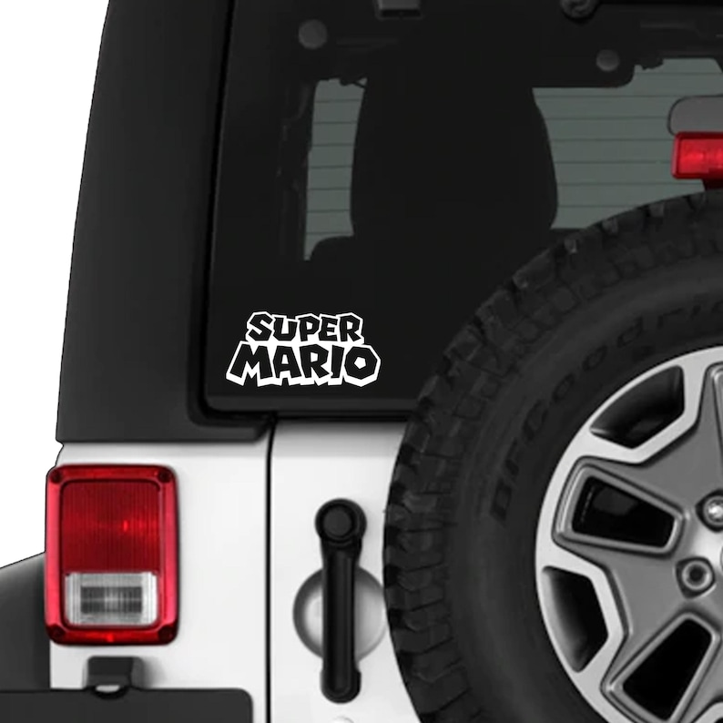 Super Mario Logo Car Decal - Etsy