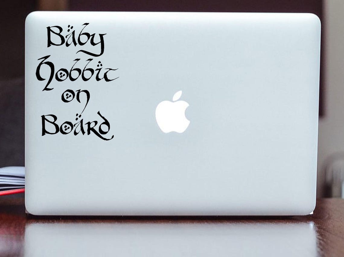 LOTR Baby Hobbit on Board Car Decal - Etsy