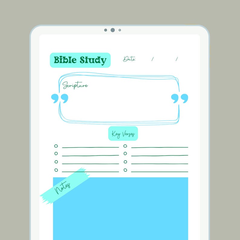 Doodle Bible Study Template: Printable PDF Worksheet (8.5x11) - Etsy