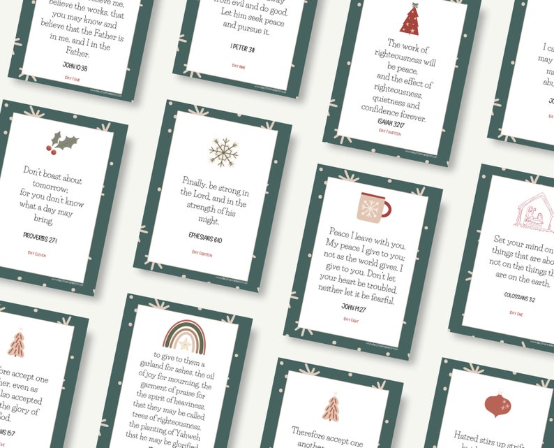 25 Christmas Printable Advent Cards | Every Good and Perfect Gift ...