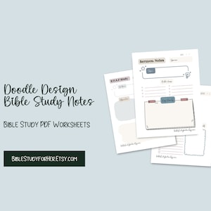 Bible Study Doodle Notes: Prayer & Scripture Journal (PDF Printable) - Etsy