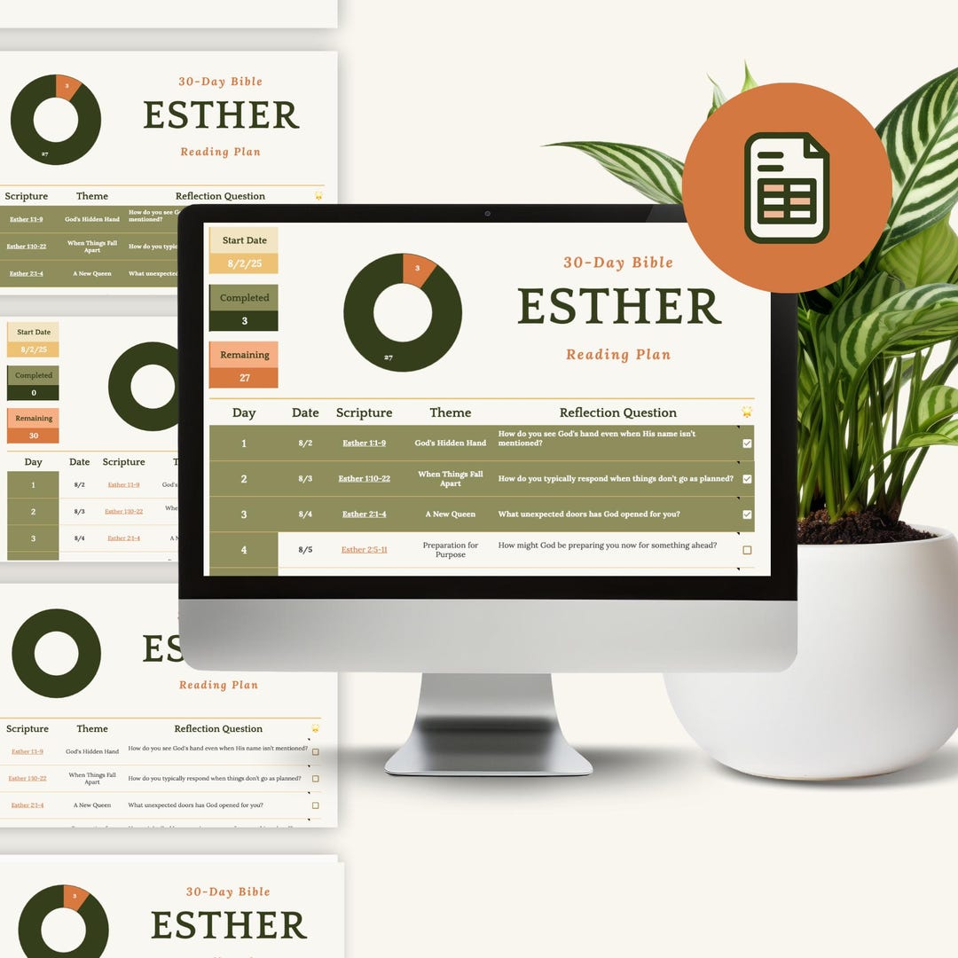 Esther Bible Reading Plan | 30-day Bible Study for Women | Scripture ...